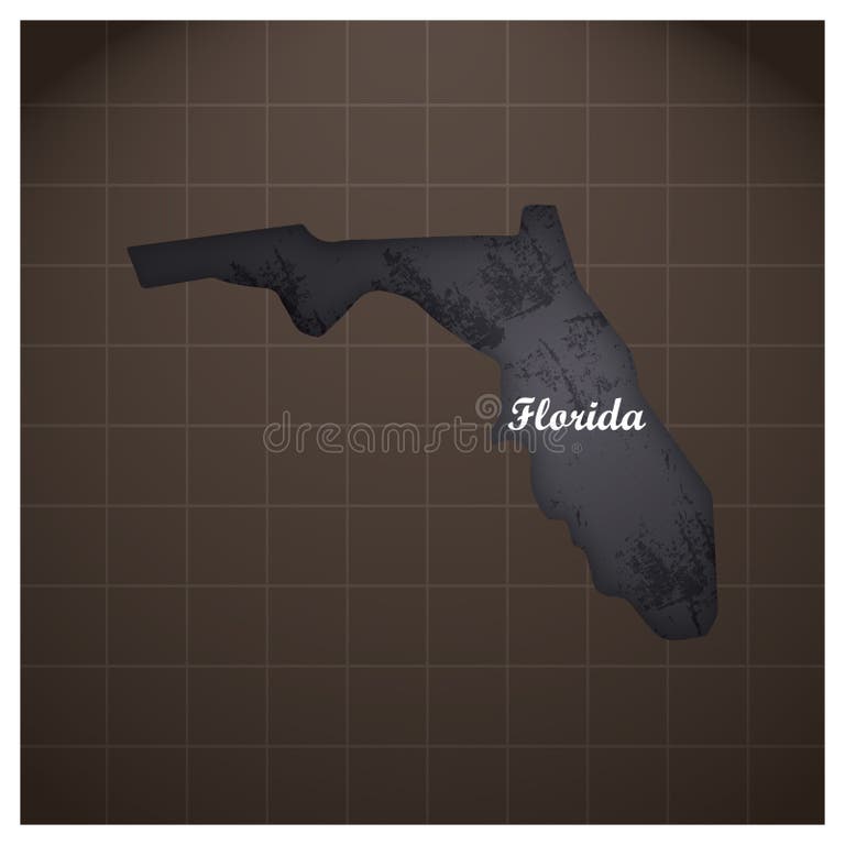 Florida State Map. Vector Illustration Decorative Design Stock Vector ...