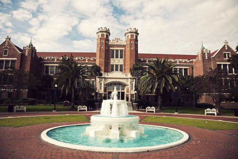 Florida State University stock image. Image of palm, architecture ...