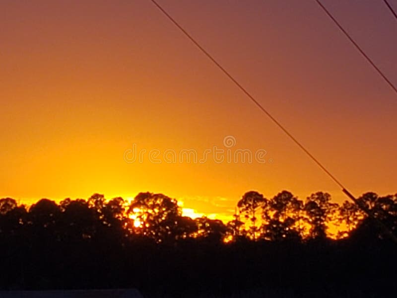 Florida Sunset in Its Glory Stock Image - Image of orange, glory: 161886491