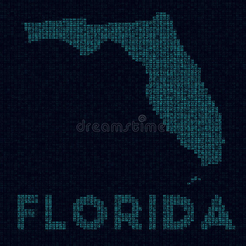Florida tech map. stock vector. Illustration of land - 170441394