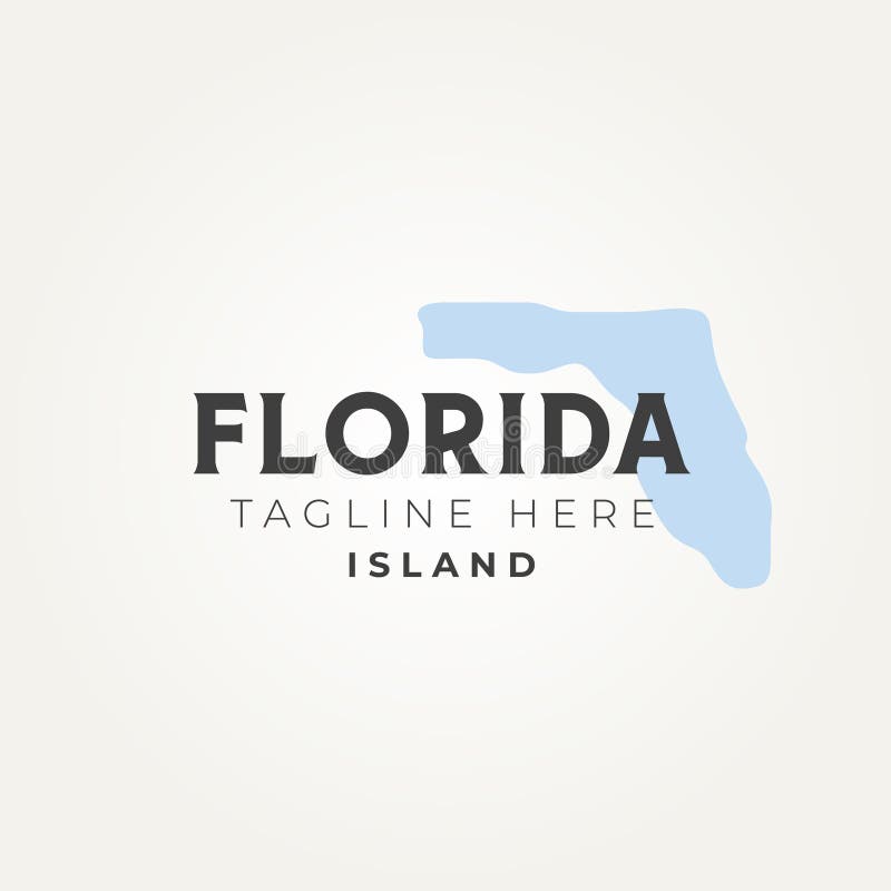 Florida USA Map Icon Logo Vector Illustration Design Stock Vector ...