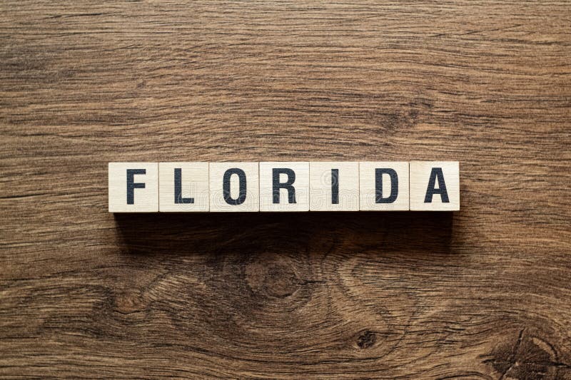 Florida - Word Concept on Building Blocks, Text Stock Photo - Image of ...