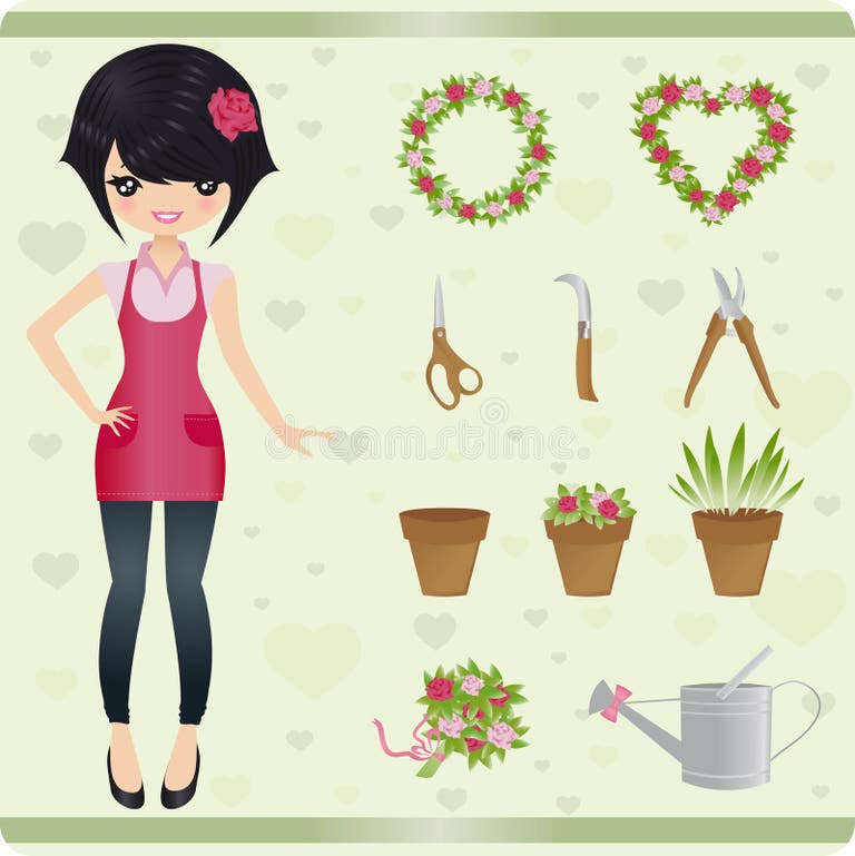Cartoon Florist Stock Illustrations – 8,036 Cartoon Florist Stock ...