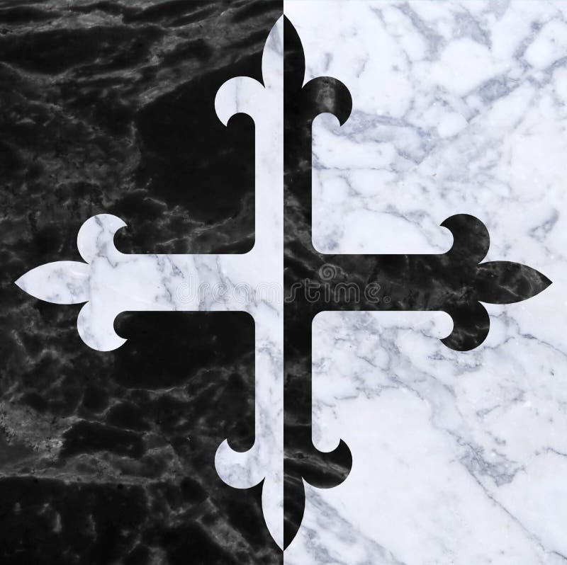 Flory cross stock illustration. Illustration of white - 19058374