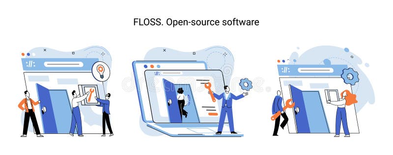 FLOSS Open Source Software. Free Product Anyone Can Freely Redistribute ...