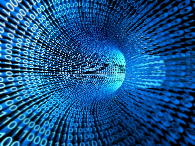 Flot Binaire, Flux D'information Illustration Stock - Illustration du ...