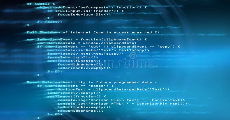 Flottement Des Textes De Codage Illustration Stock - Illustration du ...