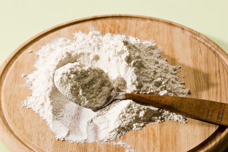 Flour stock image. Image of white, board, still, ingredient - 8401813
