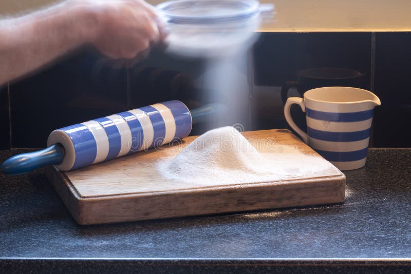 Flour for baking stock image. Image of utensils, retro - 27243567