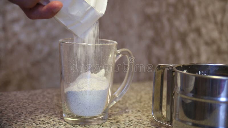 White Powder Is Poured Into Pile Stock Footage - Video of moving, stone ...