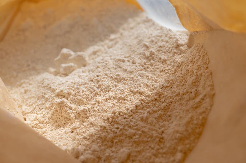 Texture of White Powder, Flour, Clay or Drug in Packaging Stock Image ...