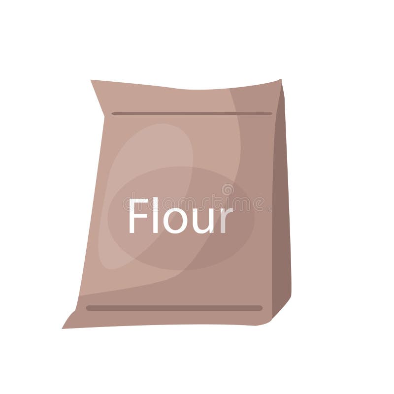 Flour for Cooking. Vector Cartoon Illustration Stock Vector ...