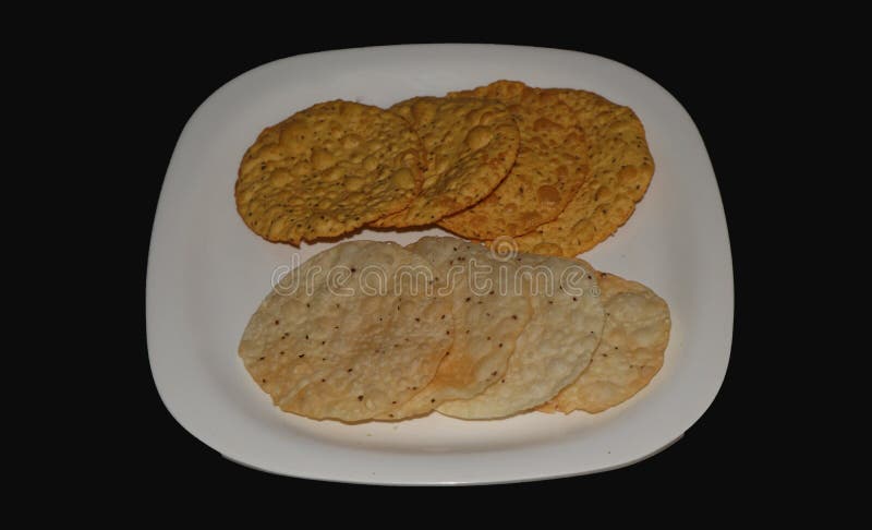 Flour Dish Traditional Indian Meal Stock Photo - Image of crunchy ...