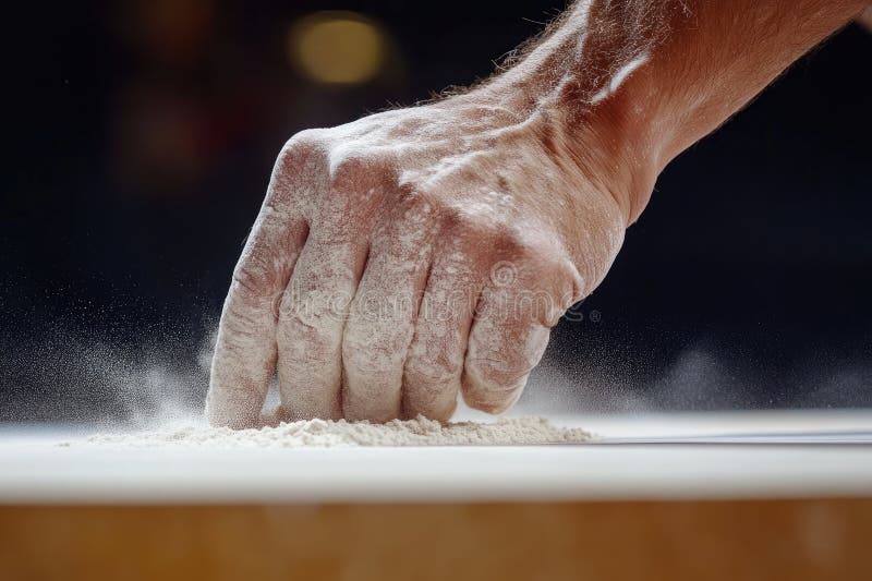Flour Power: Hand in Action Stock Illustration - Illustration of ...