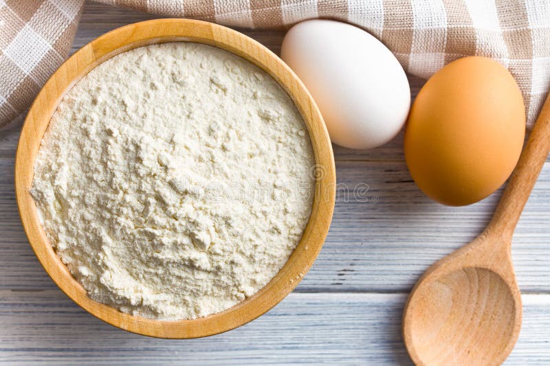 Flour stock image. Image of ingredient, organic, flour - 6116795