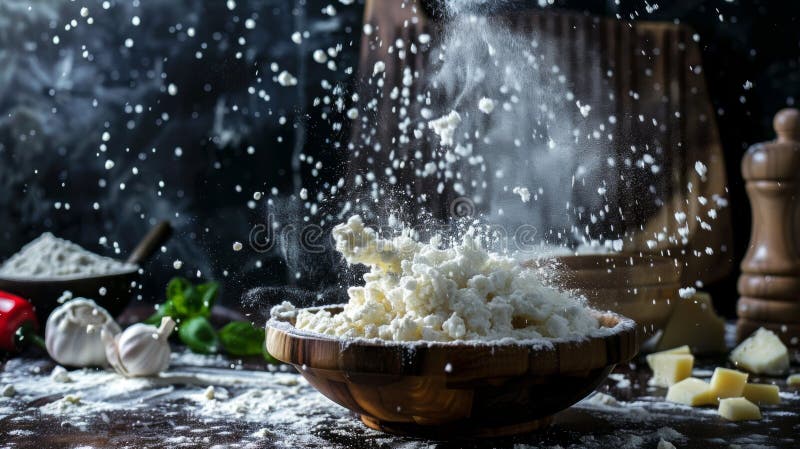 Flour Explosion Rustic Kitchen Setting Stock Photos - Free & Royalty ...