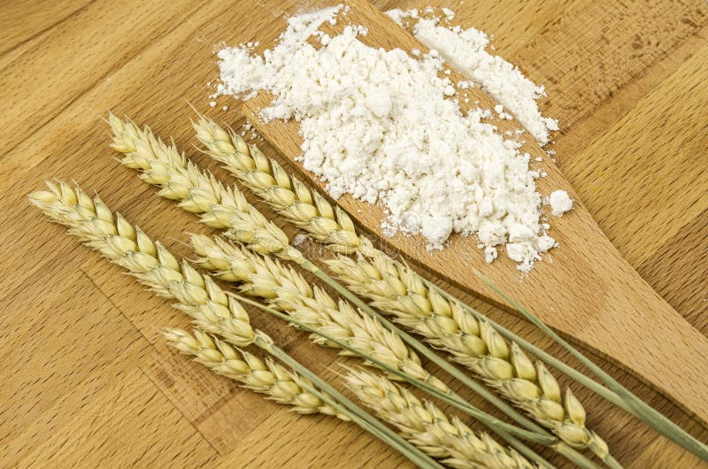 Flour and grain stock image. Image of wheat, white, background - 25950659