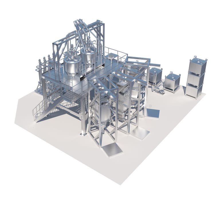 Flour industry structure stock illustration. Illustration of plant ...