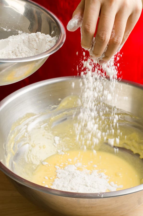 Flour stock image. Image of preparation, mixing, homemade - 60532435