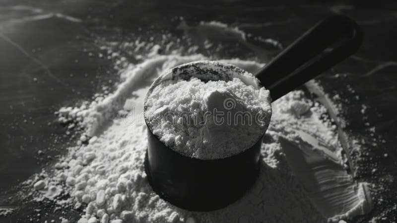 Flour Powder in Bowl stock photo. Image of mixer, ingredient - 372470056