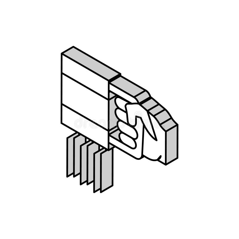 Flour Sift Isometric Icon Vector Illustration Stock Vector ...