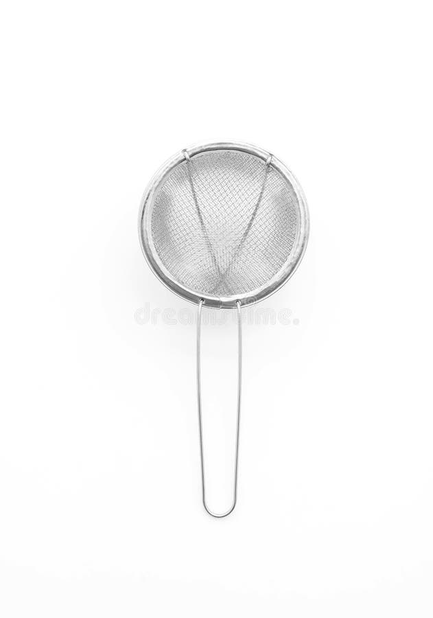 Flour sifter on white stock image. Image of closeup, gluten - 96673531