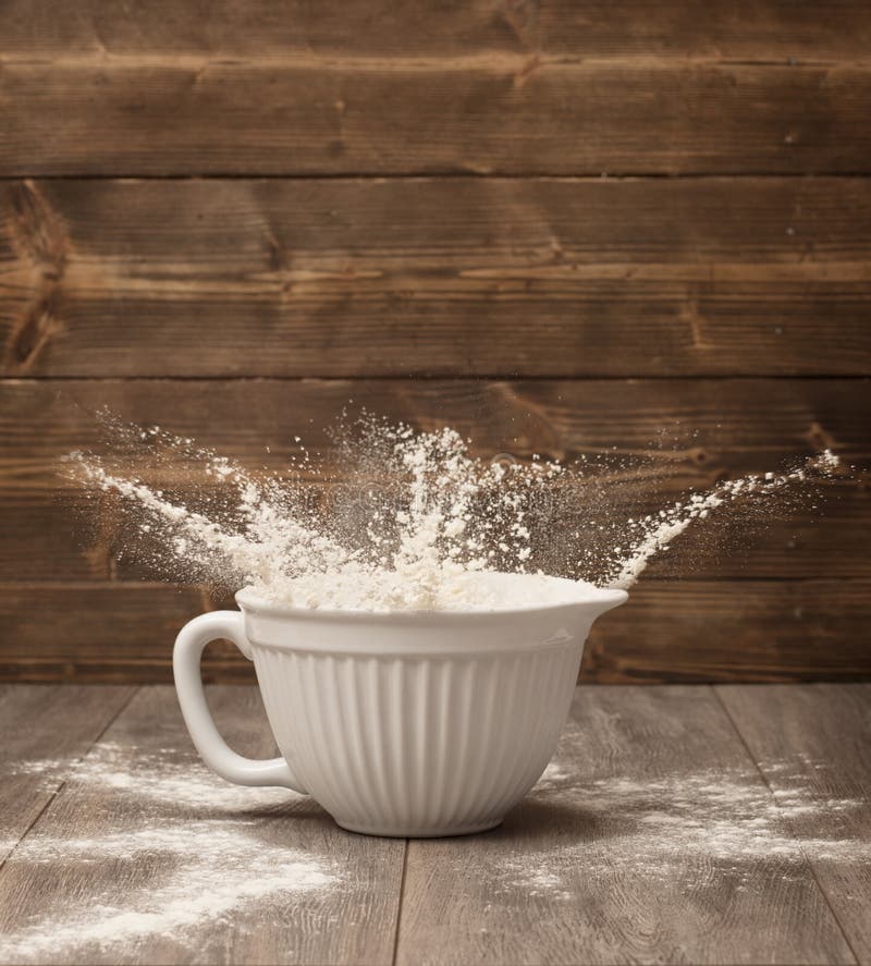 Flour Splash stock image. Image of flying, worktop, background - 38128437