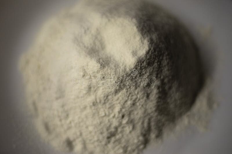 Flour on the Table. White Flour is in the Kitchen Stock Image - Image ...