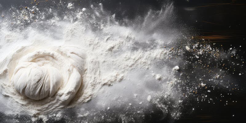 Flour Texture Background, Wheat Flour Pattern with Copy Space, Bakery ...