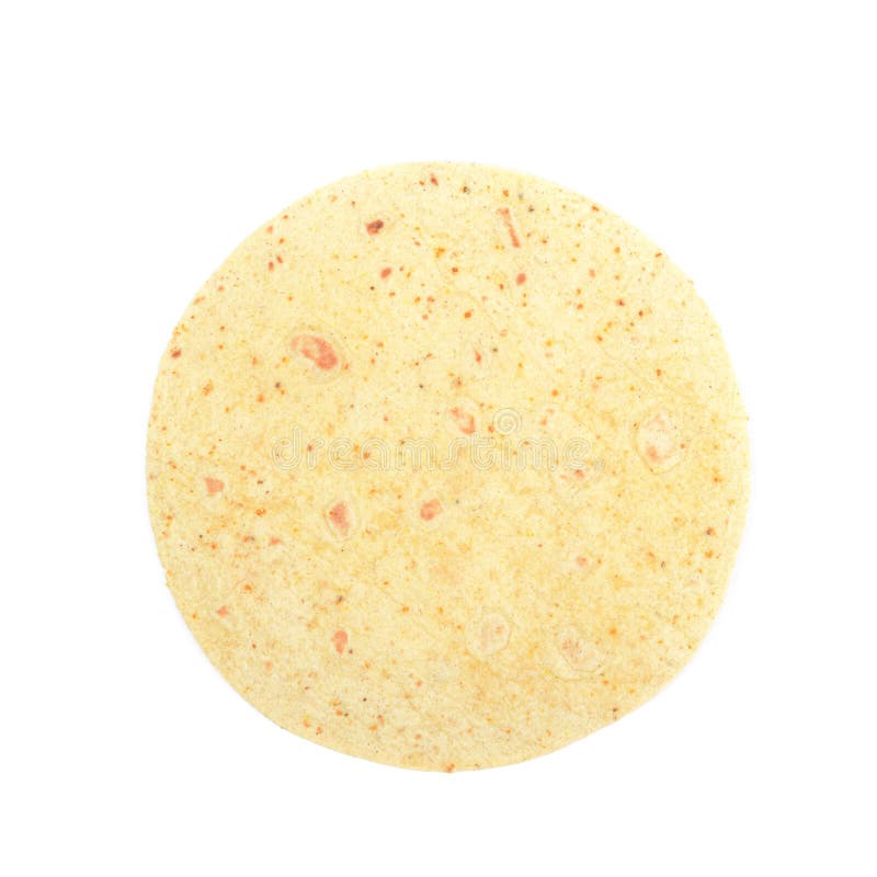 Flour Tortilla Flatbread Isolated Stock Image - Image of meal, food ...