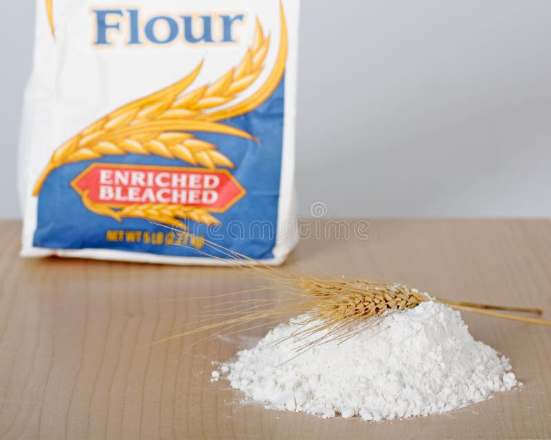 Flour and Wheat stock photo. Image of flour, stalks, ingredient - 12062772
