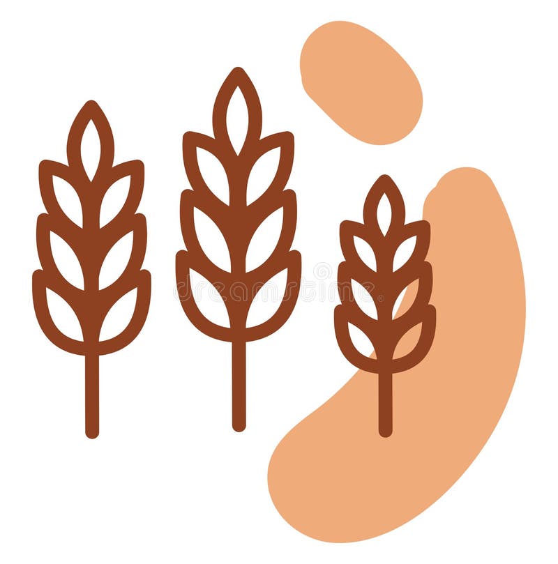 Flour wheat, icon stock vector. Illustration of design - 260370076
