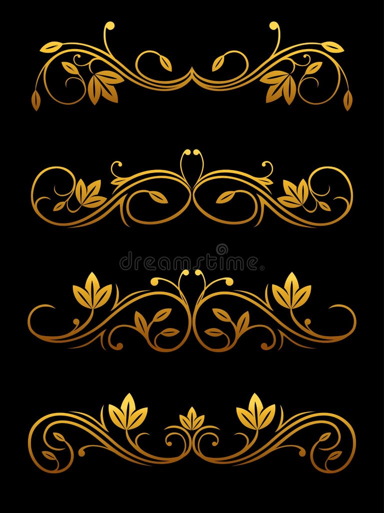 Flourish Borders Stock Illustrations – 7,515 Flourish Borders Stock ...