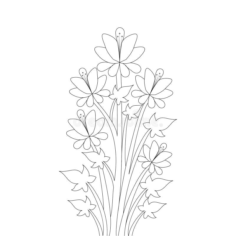 Flourish Line Art Stroke of Coloring Page Vector File Graphic ...