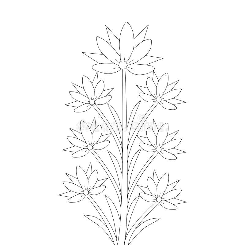 Flourish Line Art Stroke of Coloring Page Vector File Graphic ...