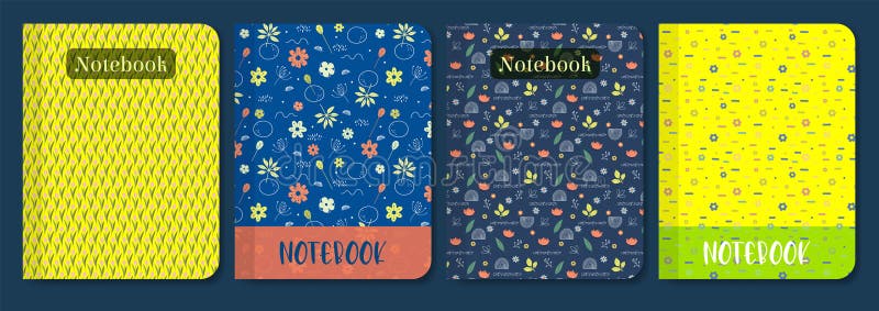 Flourish Pattern Design for Notebook Cover. Diary with Springtime ...