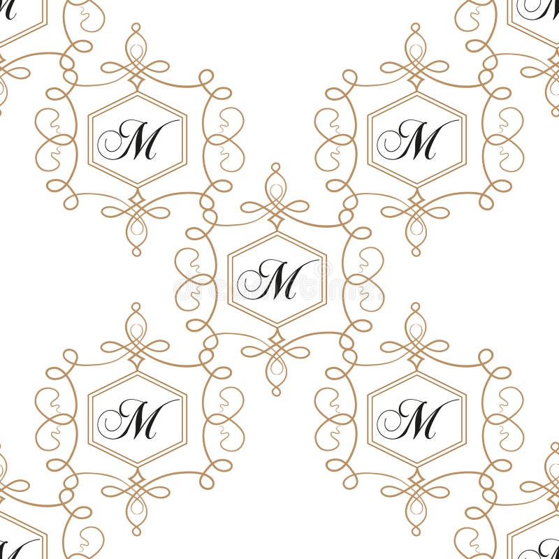 Flourish seamless pattern. stock vector. Illustration of abstract ...