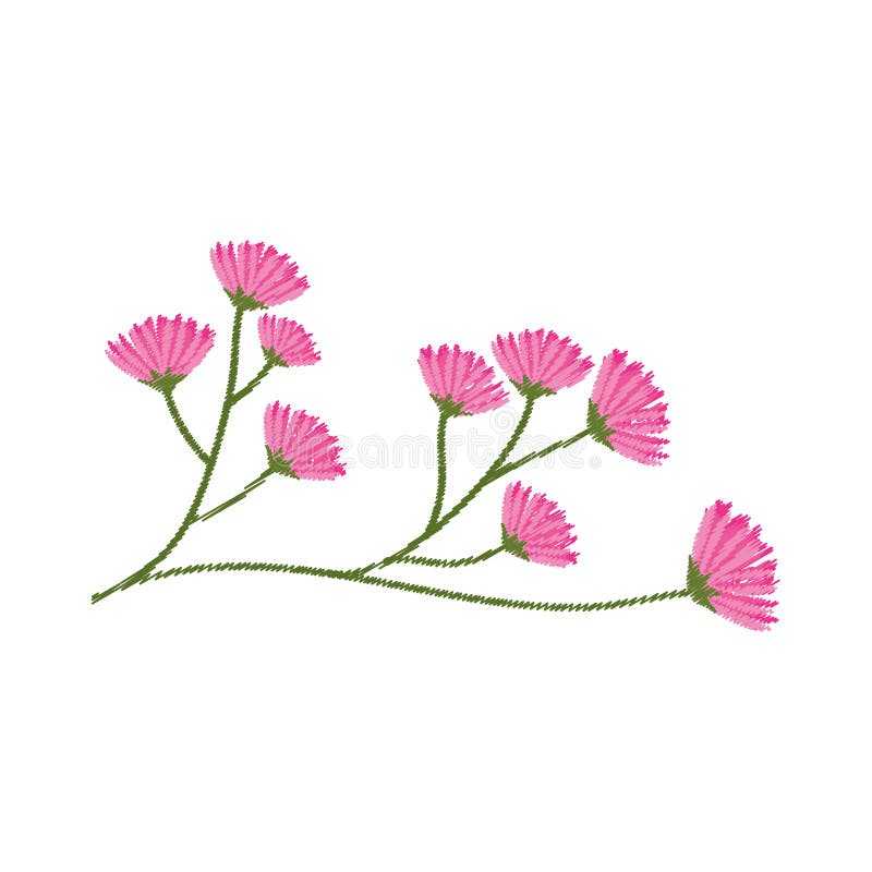 Flourishes Branch Spring Image Sketch Stock Illustration - Illustration ...