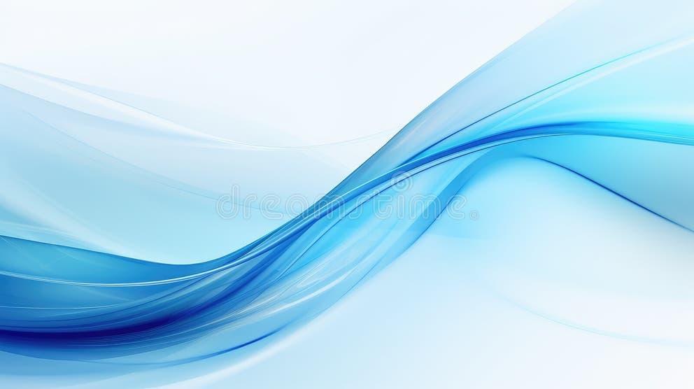 Flow Blue Wave Abstract Background Stock Illustration - Illustration of ...