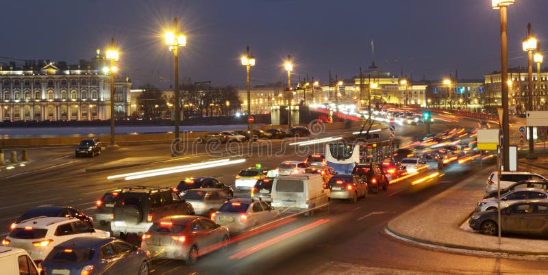 The Flow of Cars in the City. Stock Image - Image of road ...