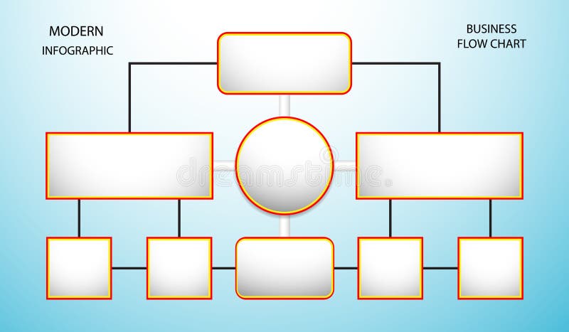 Business flow chart blue stock vector. Illustration of shape - 2384546