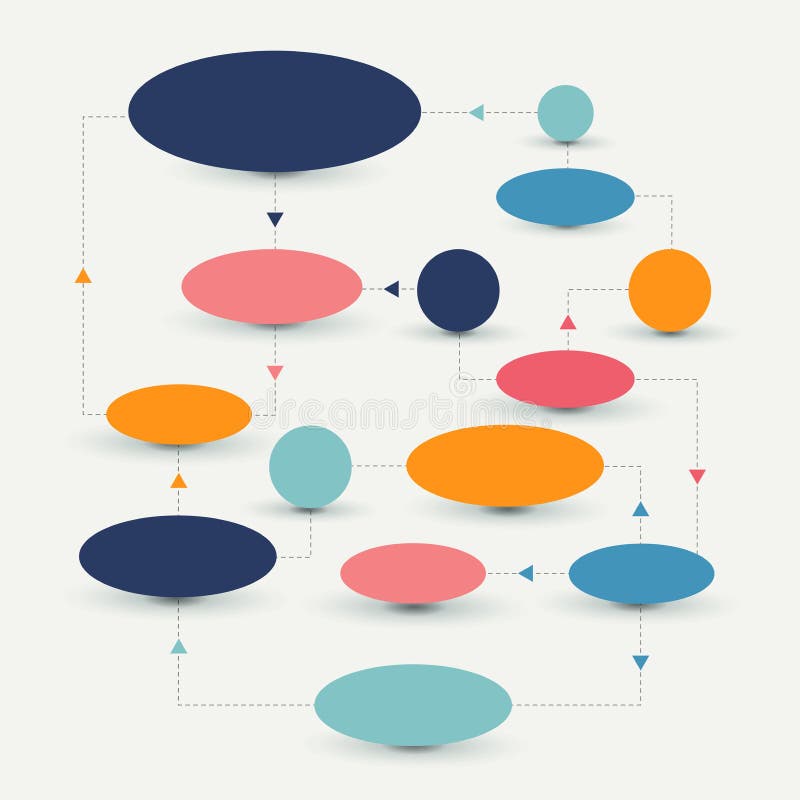 Flow Chart Scheme. Infographics Elements Stock Vector - Illustration of ...