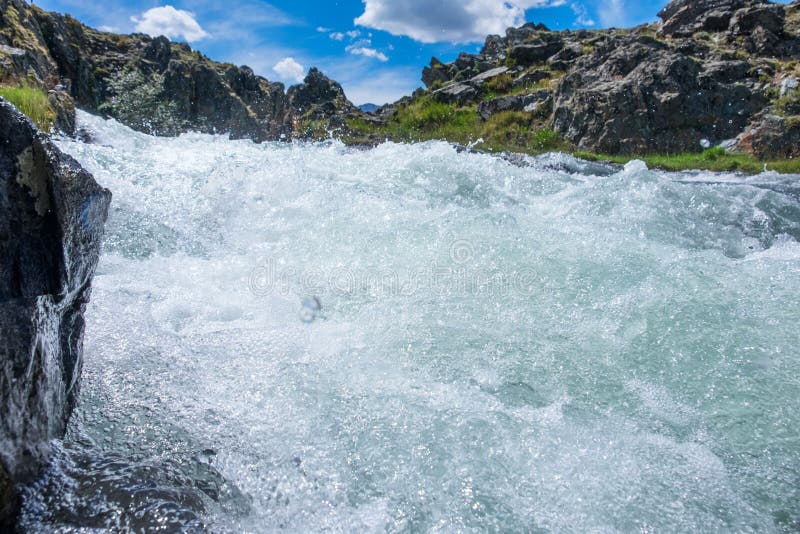 The flow of clear water stock image. Image of current - 111100751