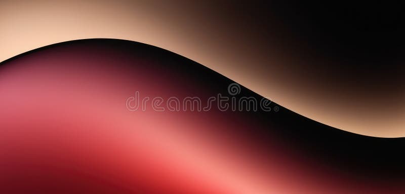 Flow of Color Gradient Red and Beige. Volumetric Gradient Shapes Stock ...
