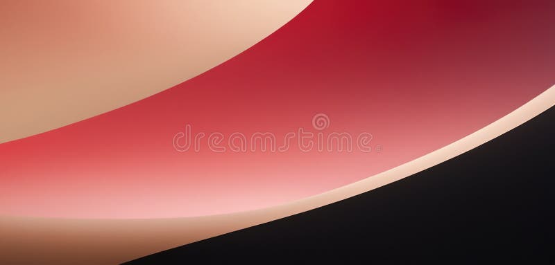 Flow of Color Gradient Red and Beige. Volumetric Gradient Shapes Stock ...