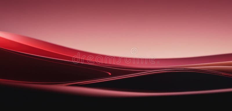 Flow of Color Gradient Red and Beige. Volumetric Gradient Shapes Stock ...