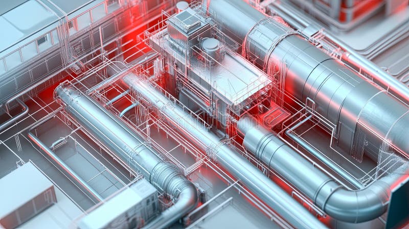 Flow Control Diagram Layered Over Air Intake System Stock Photos - Free ...