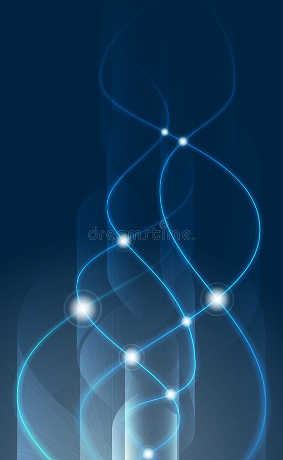 The Flow of Electromagnetic Waves. Stock Vector - Illustration of sound ...