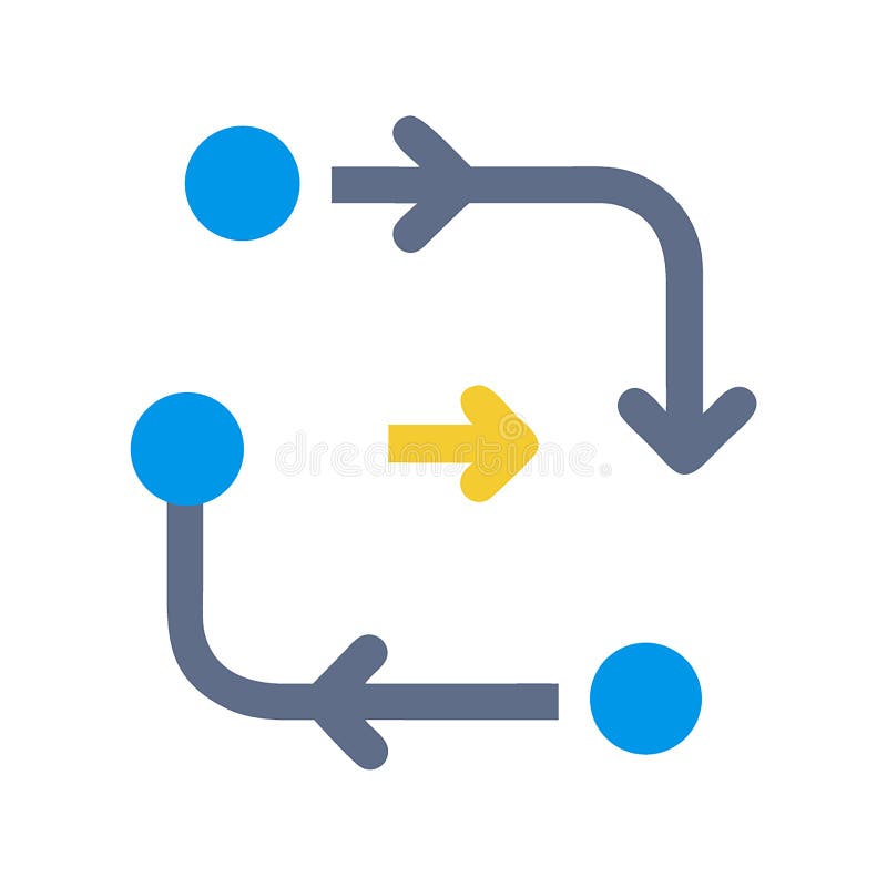 Flow icon stock illustration. Illustration of workflow - 381390414