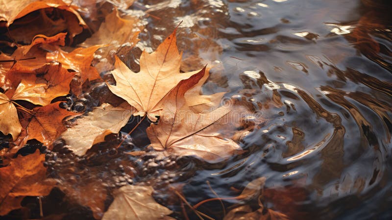 Flow leaf water stock illustration. Illustration of natural - 369895140